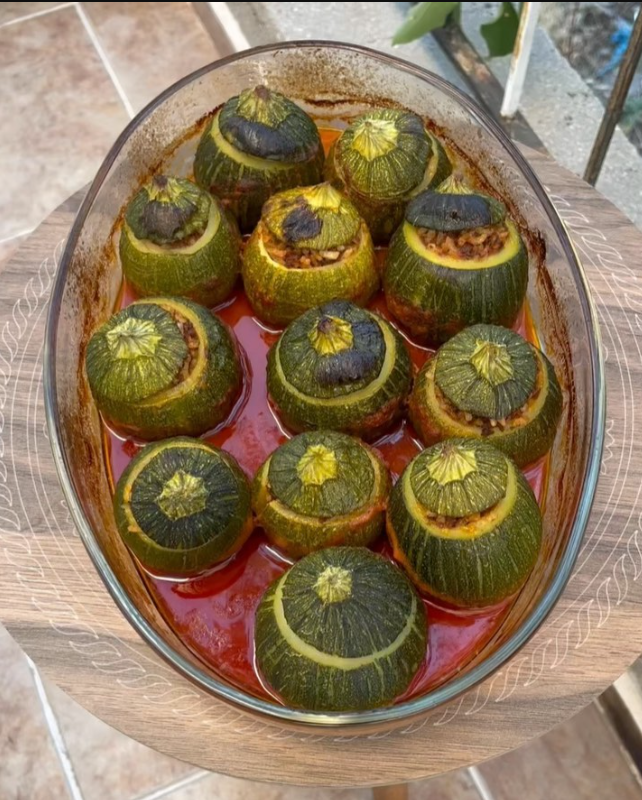 Kıymalı Girit Kabak Dolması | Lezzetli Sunumlar Sitesi