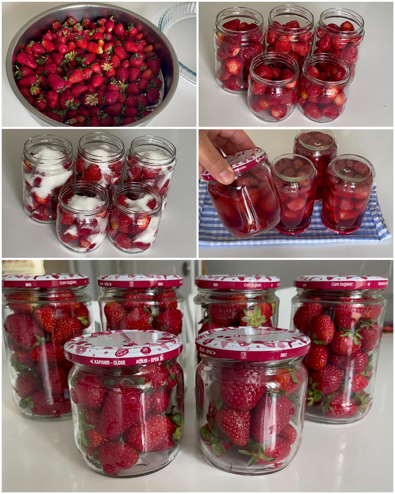 Çilekleri Bu Şekilde 2 Yıl Taze Gibi Saklıyorum Kışlık Çilek Kompostosu ...