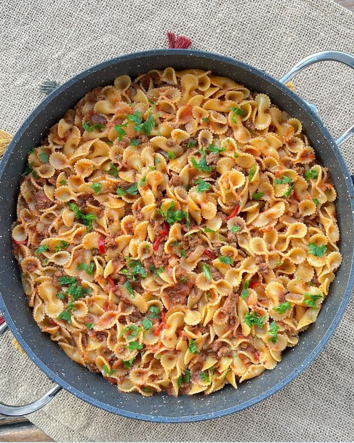 Kıymalı Makarna | Lezzetli Sunumlar Sitesi